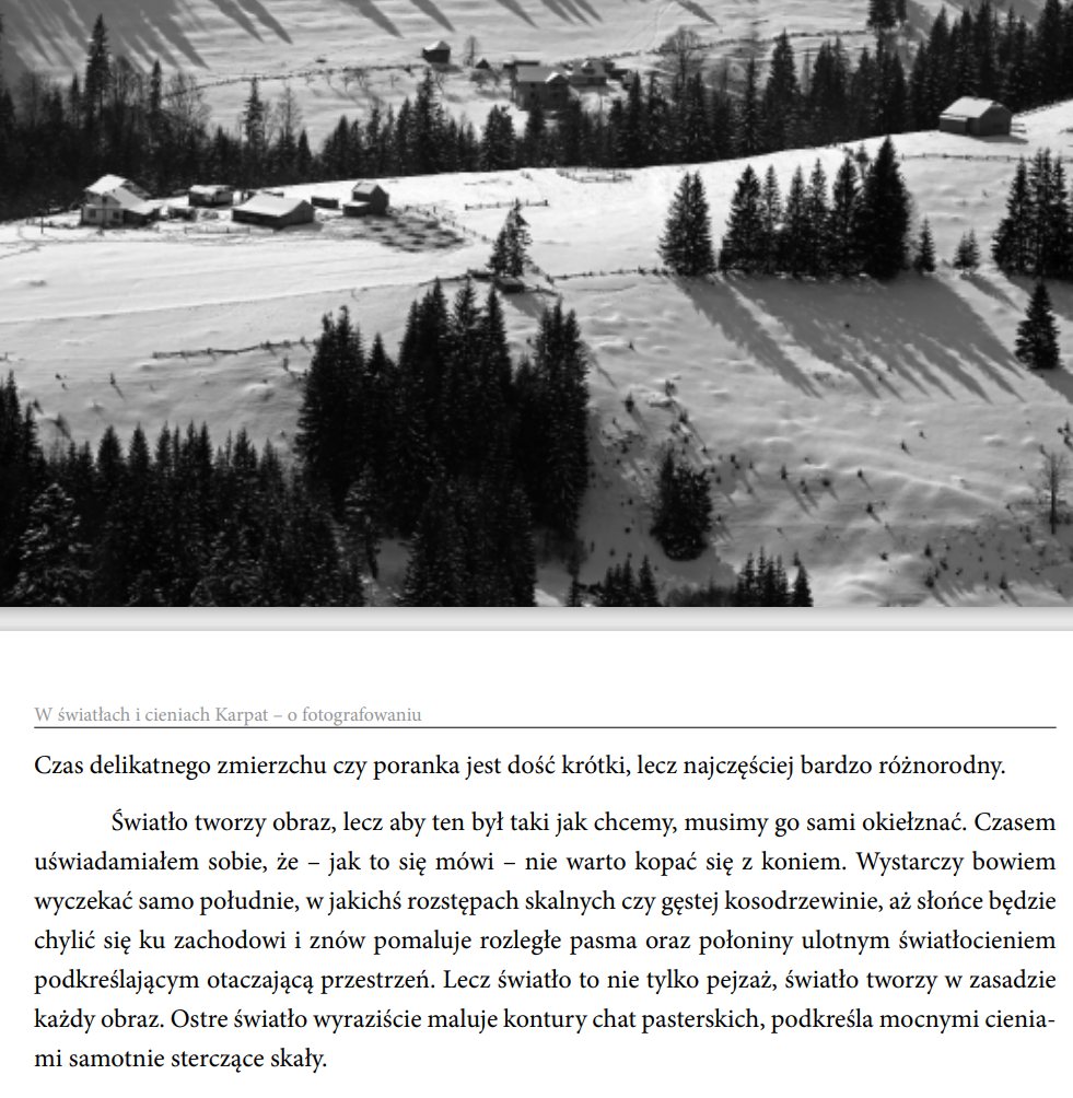 W światłach i cieniach Karpat – o moim fotografowaniu - Stowarzyszenie ...